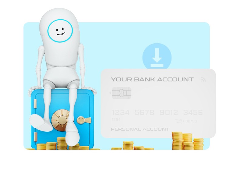 Works directly with your existing bank account