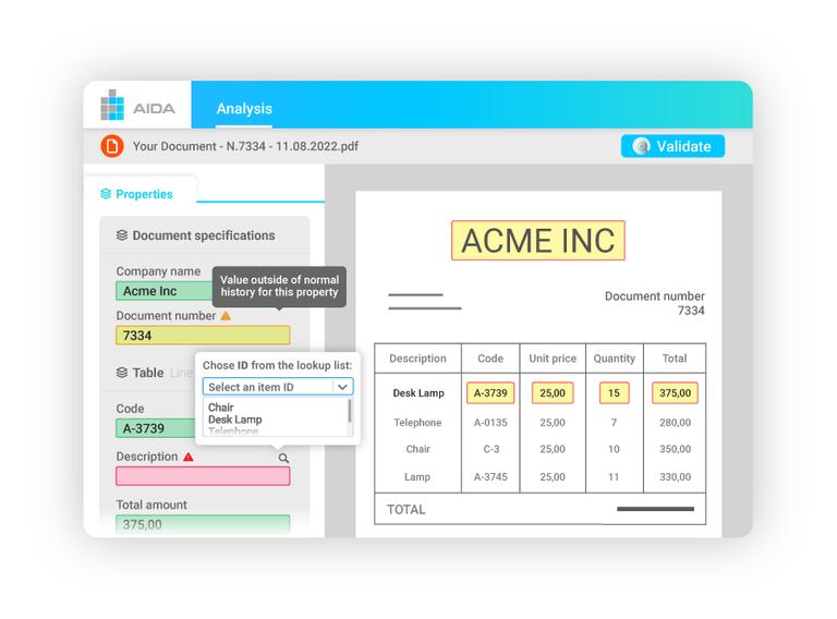 Platform - Analysis - Data Extraction - AIDA