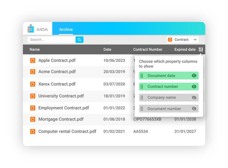 Platform - Archive - Document Management - AIDA